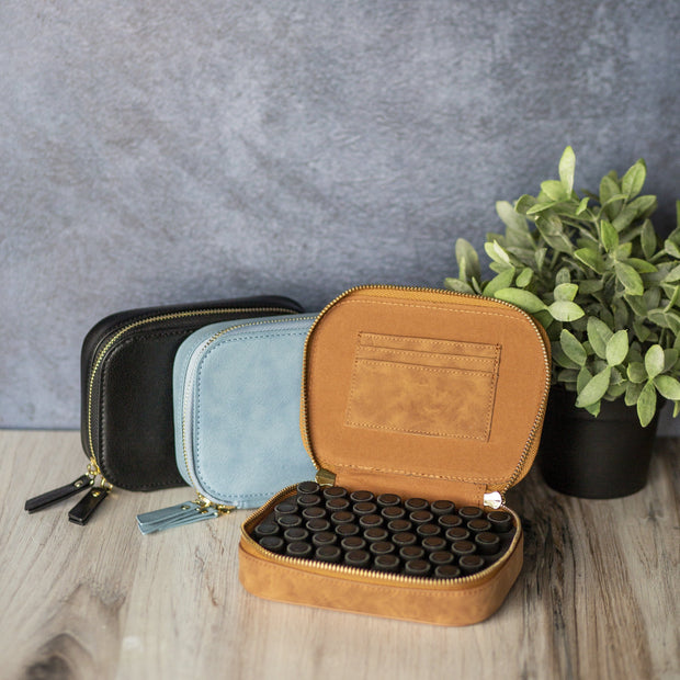 Vegan Leather Essential Oil Sampling Case - Oil Life