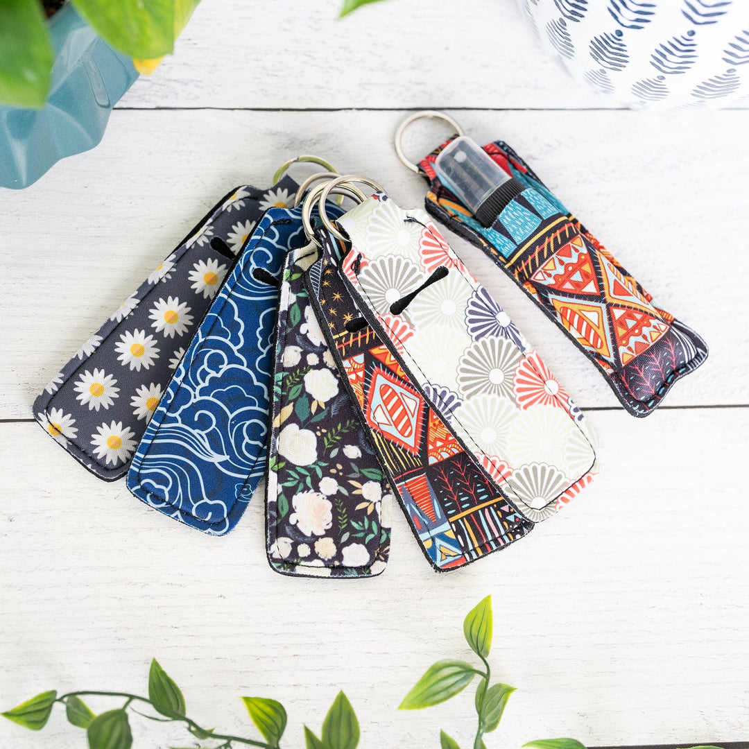 Neoprene Keychain for On Guard Sanitizing Mist – Oil Life