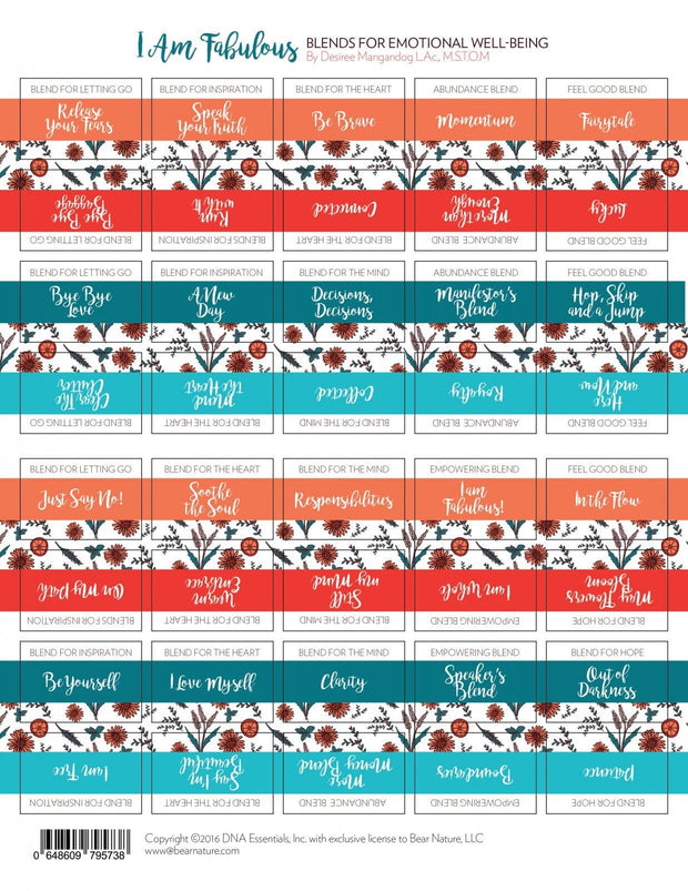 I Am Fabulous Labels - Oil Life